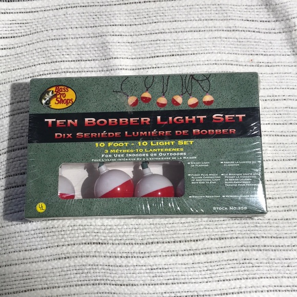 Accents | Nwt Bass Pro Shops Ten Bobber Light Set | Poshmark